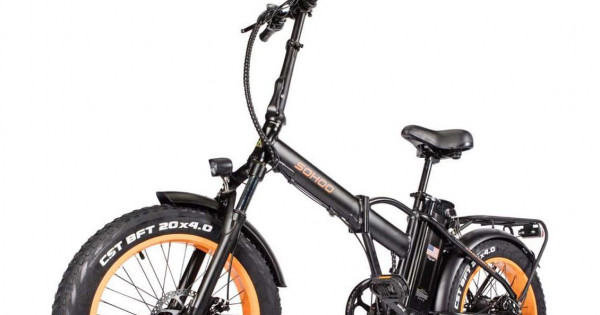 SOHOO 48V500W13AH E-Bike 20" Step-Over Folding Fat Tire Electric Bicycle
