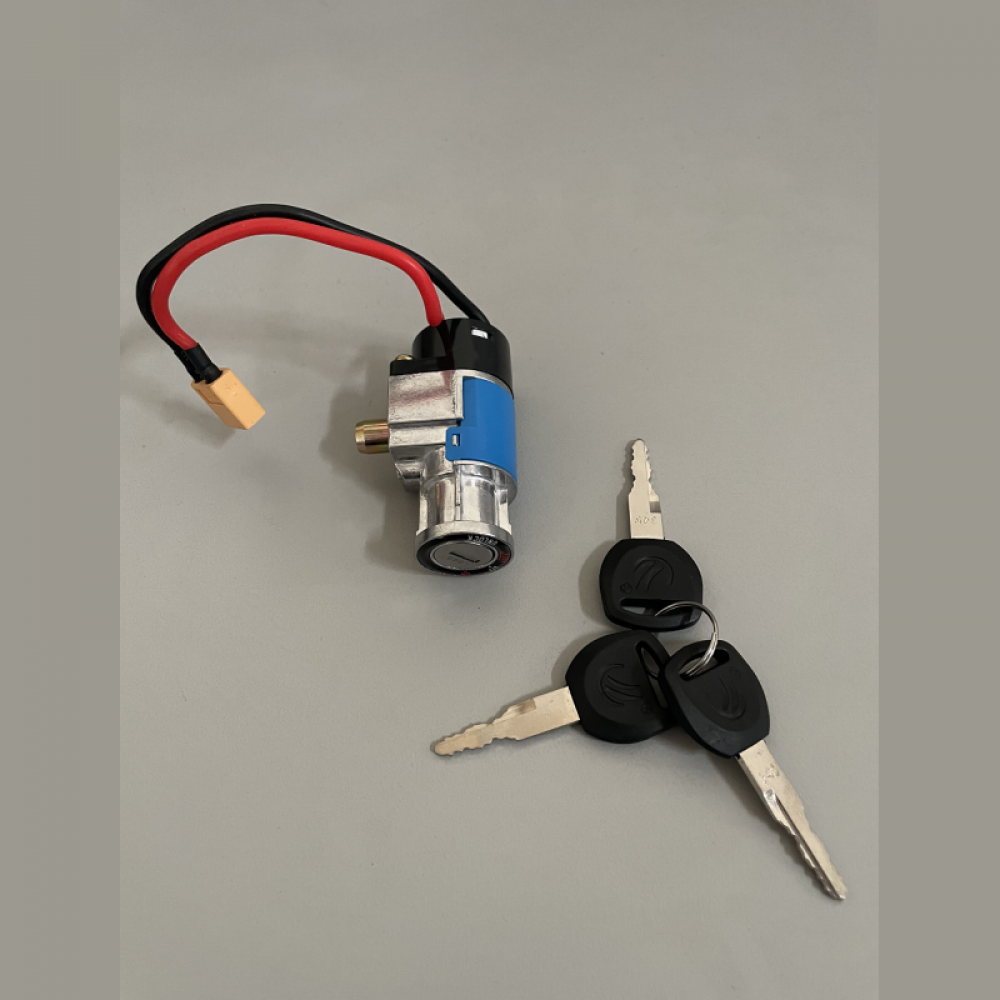 SOHOO Electric Bicycle Key Switch Battery Lock Silver Fish Type On Off ...